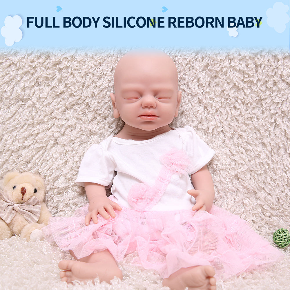 1532 IVITA 19'' Eyes Closed Full Body Silicone Reborn Baby Girl and Bo – IVITA Doll