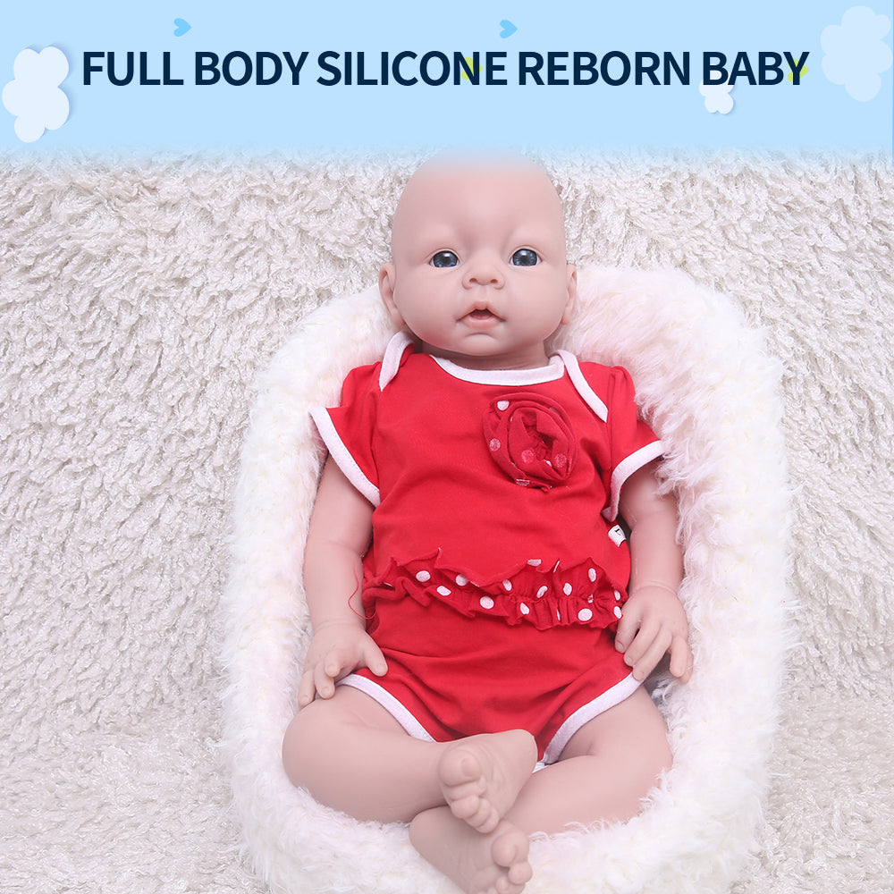 1538 IVITA 20'' Vivid Silicone Newborn Baby Big Silicone Newborn Doll ...