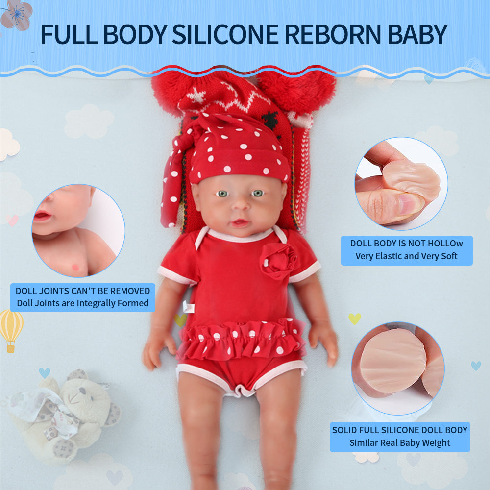 1519 IVITA 19'' Silicone Reborn Baby Blue Eyes Boy And Girl Mouth Open – IVITA Doll