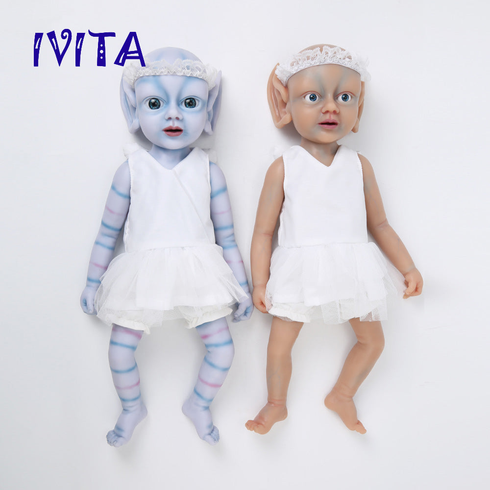 3320 IVITA 19'' Floppy Silicone Reborn Baby Girl Elf Fairy Silicone Do ...