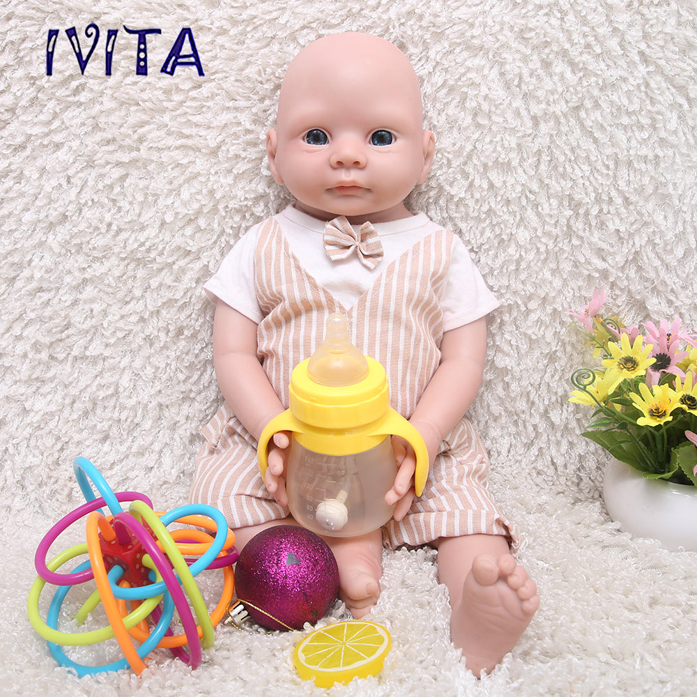 1523 IVITA 19'' Soft Silicone Reborn Baby Boy and Girl Vivid Floppy Bi ...